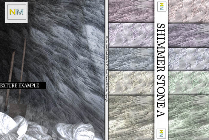Second Life Marketplace - Shimmer Stone A 10 Seamless Builders Textures NM